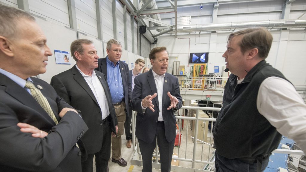 Delegation from the House Science Committee visits Fermilab