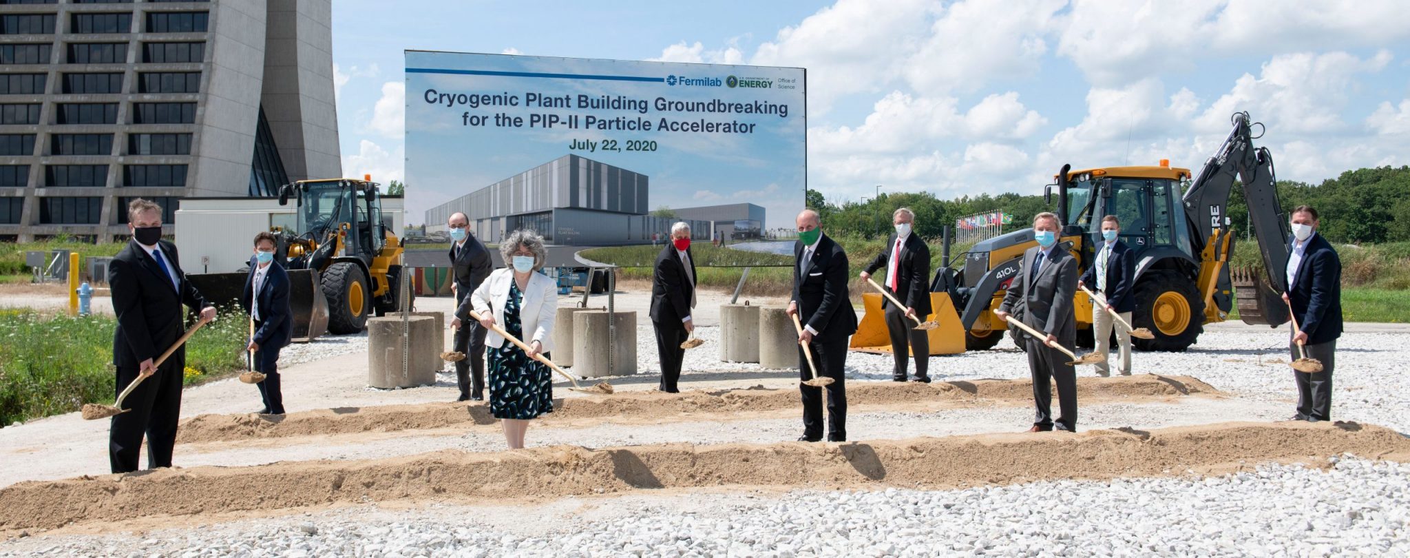 Two construction projects reach major milestones at Fermilab