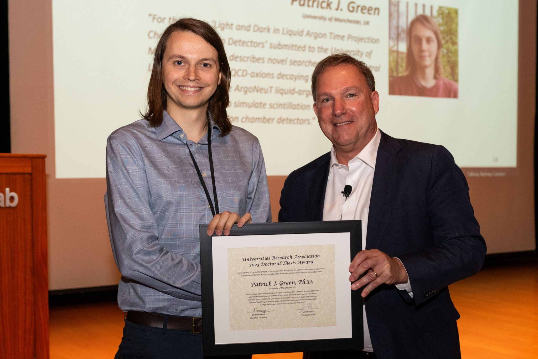 Patrick Green wins 2023 URA Doctoral Thesis Award