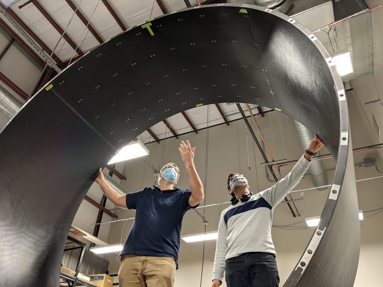 US-built carbon support tube arrives at CERN for the CMS experiment upgrade